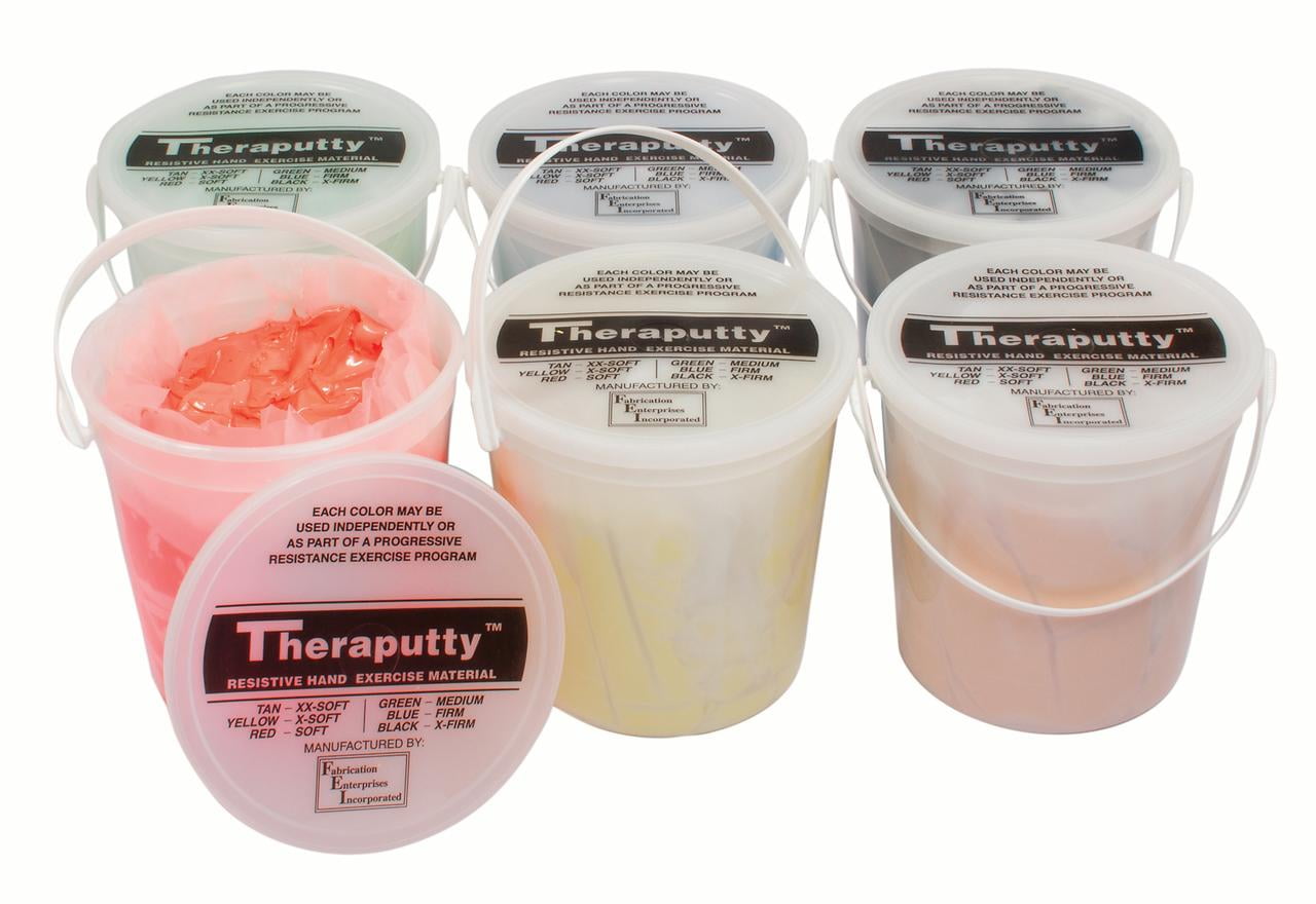TheraPutty Plus antimicrobial exercise putty, 5 pound, set of 6 ...