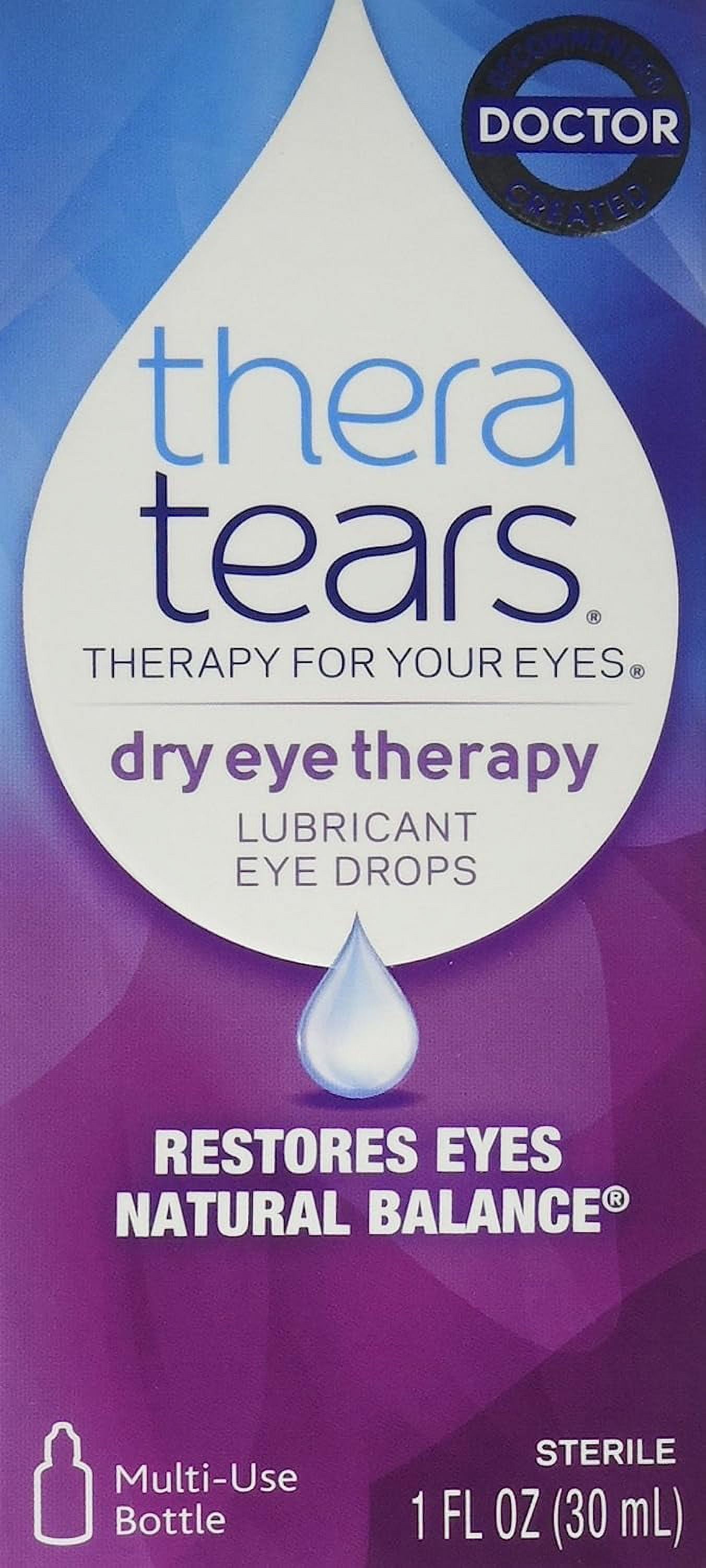 TheraTears Lubricant Eye Drops-1 oz, 2 pk - Walmart.com
