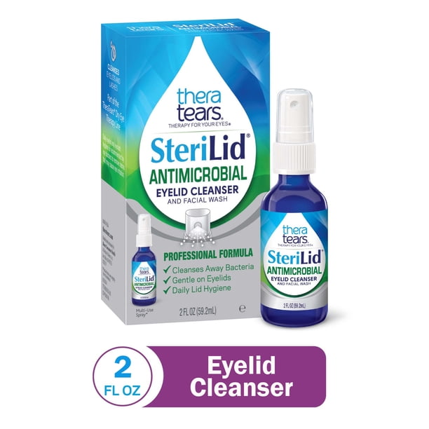 TheraTears SteriLid Antimicrobial Eyelid Cleanser and Facial Wash, 2 fl ...
