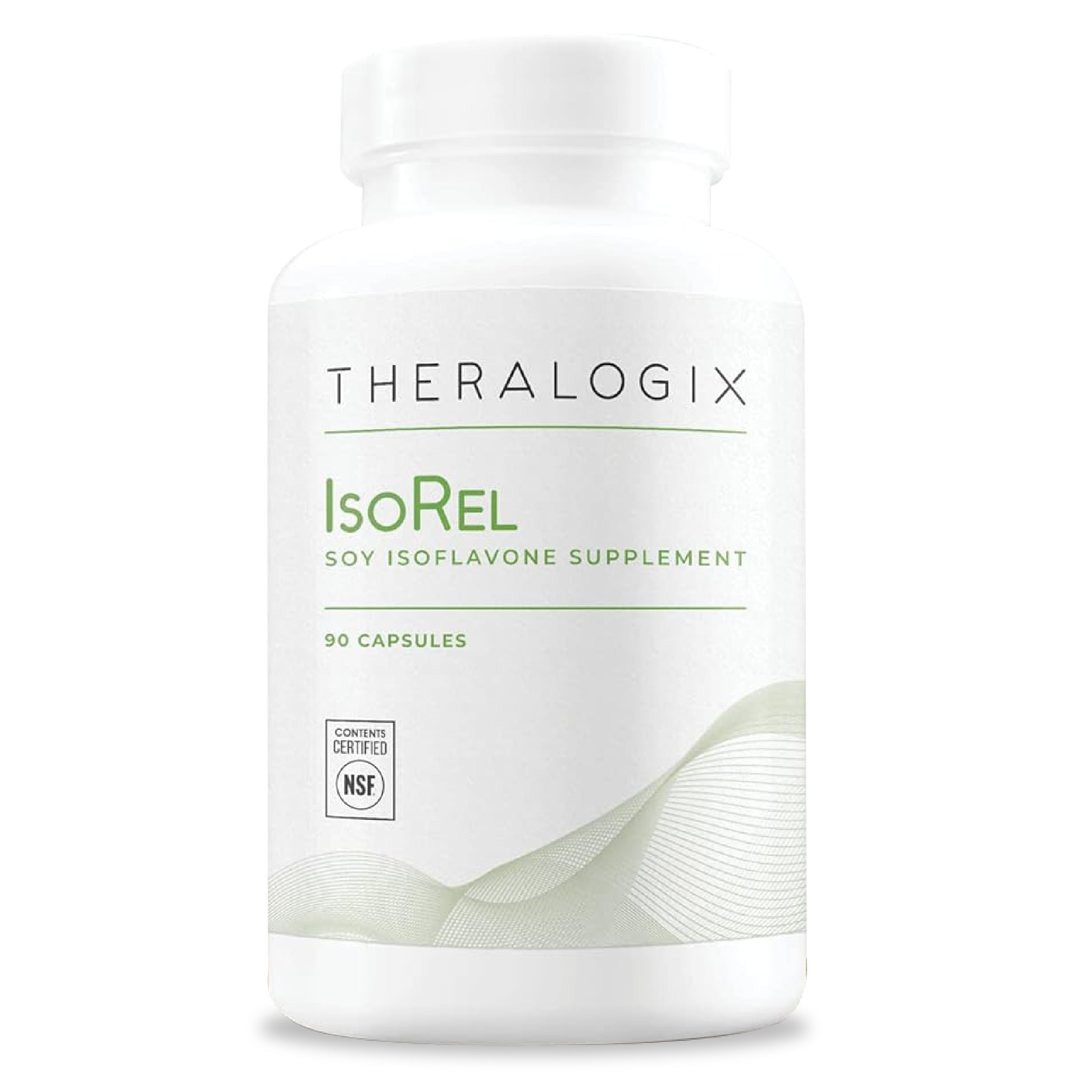 Theralogix IsoRel Soybean Extract Capsules for Menopause, Hot Flash & Prostate Health, 90 Day ...