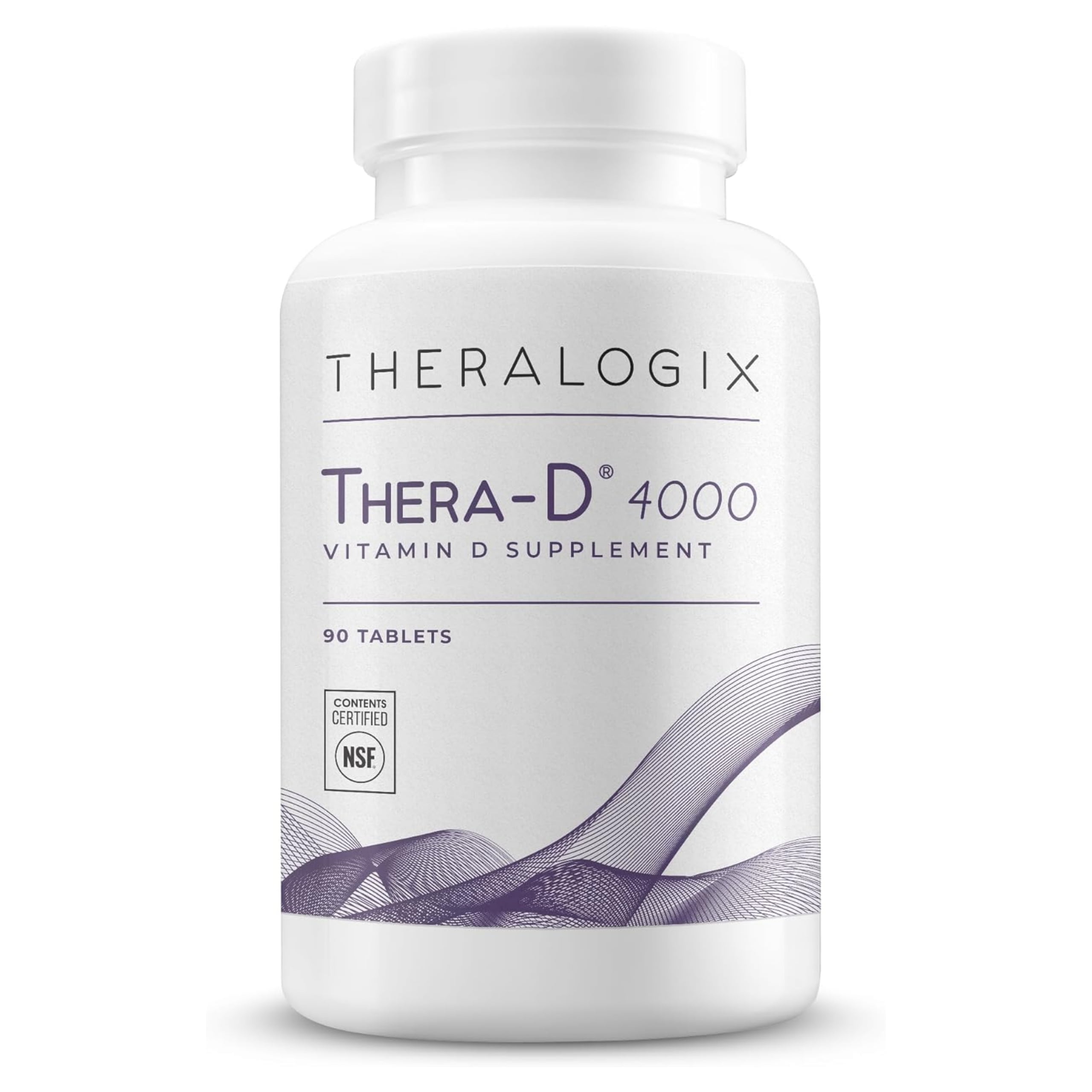 Thera-D 4000 IU Vitamin D3 Supplement - Promotes Bone, Heart Health ...