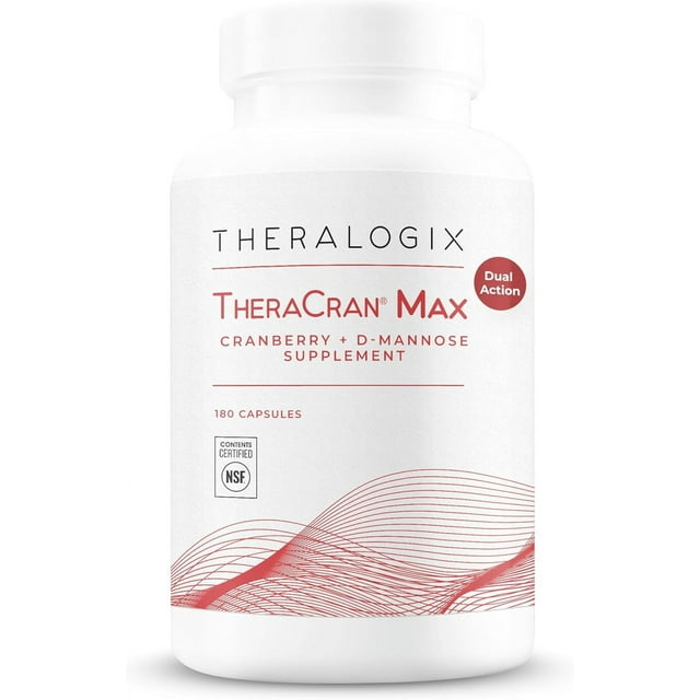 Theralogix TheraCran Max - Cranberry + D-Mannose Supplement for Men ...