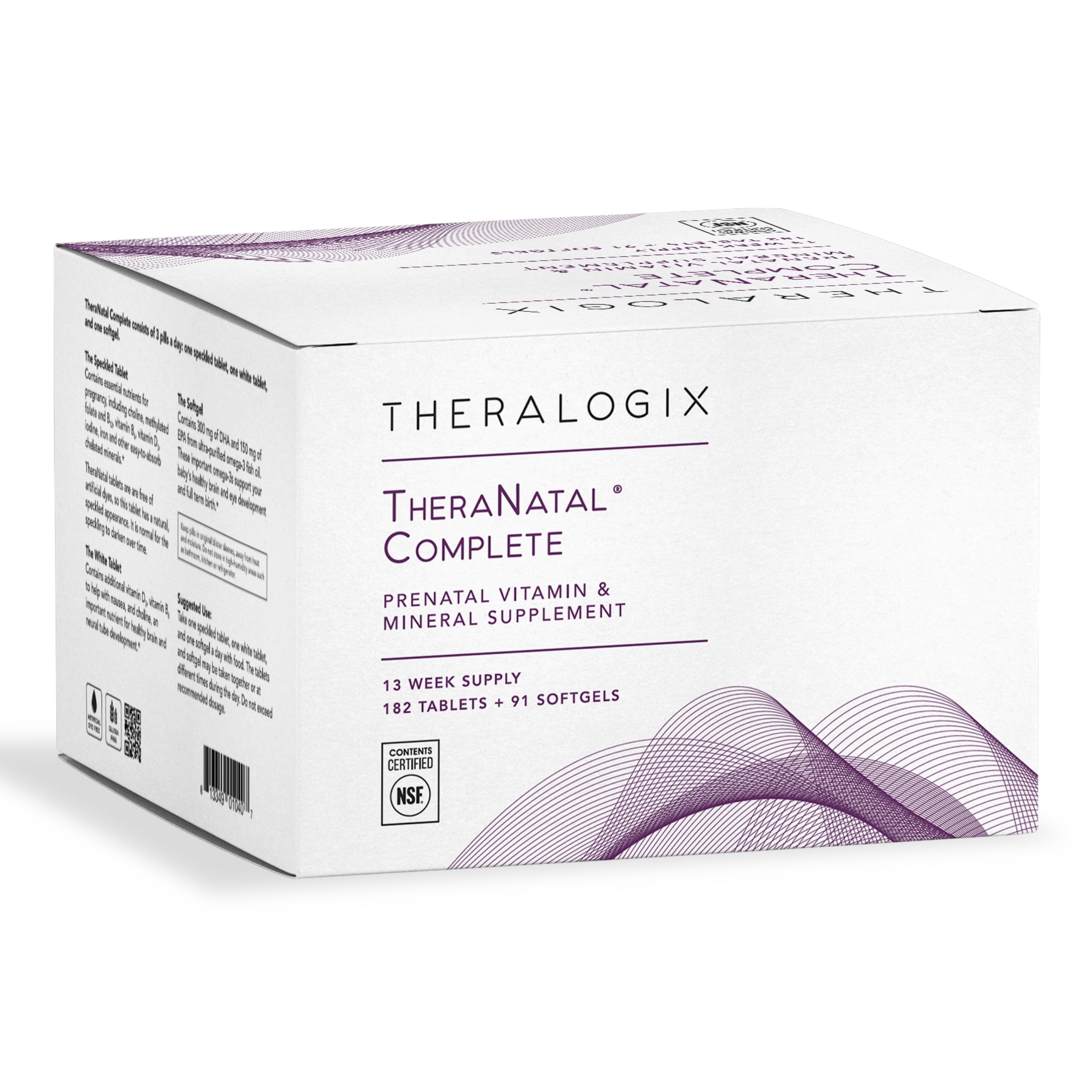 Free Shipping! Theralogix TheraNatal Complete Prenatal Multivitamin ...