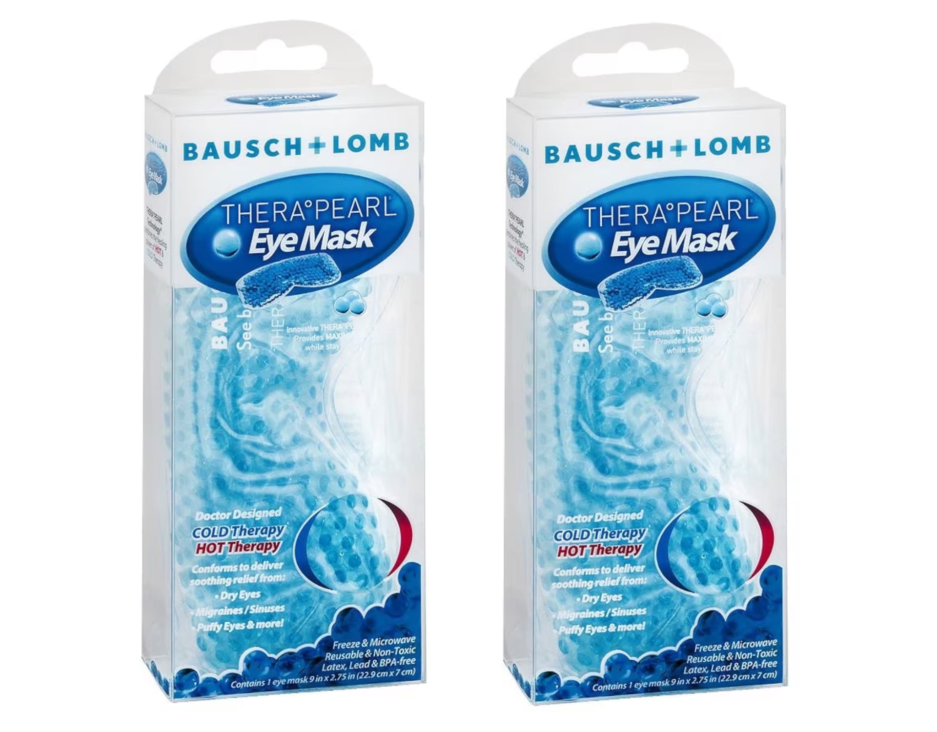 Bausch + Lomb Therapearl Cold and Hot Eye Mask, 1 ea, 2 Pack - Walmart.com