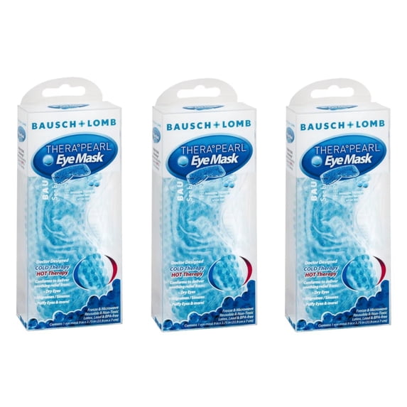 TheraPearl Reusable Hot and Cold Eye Pack, 3 Pack, Microwave and Freeze ...