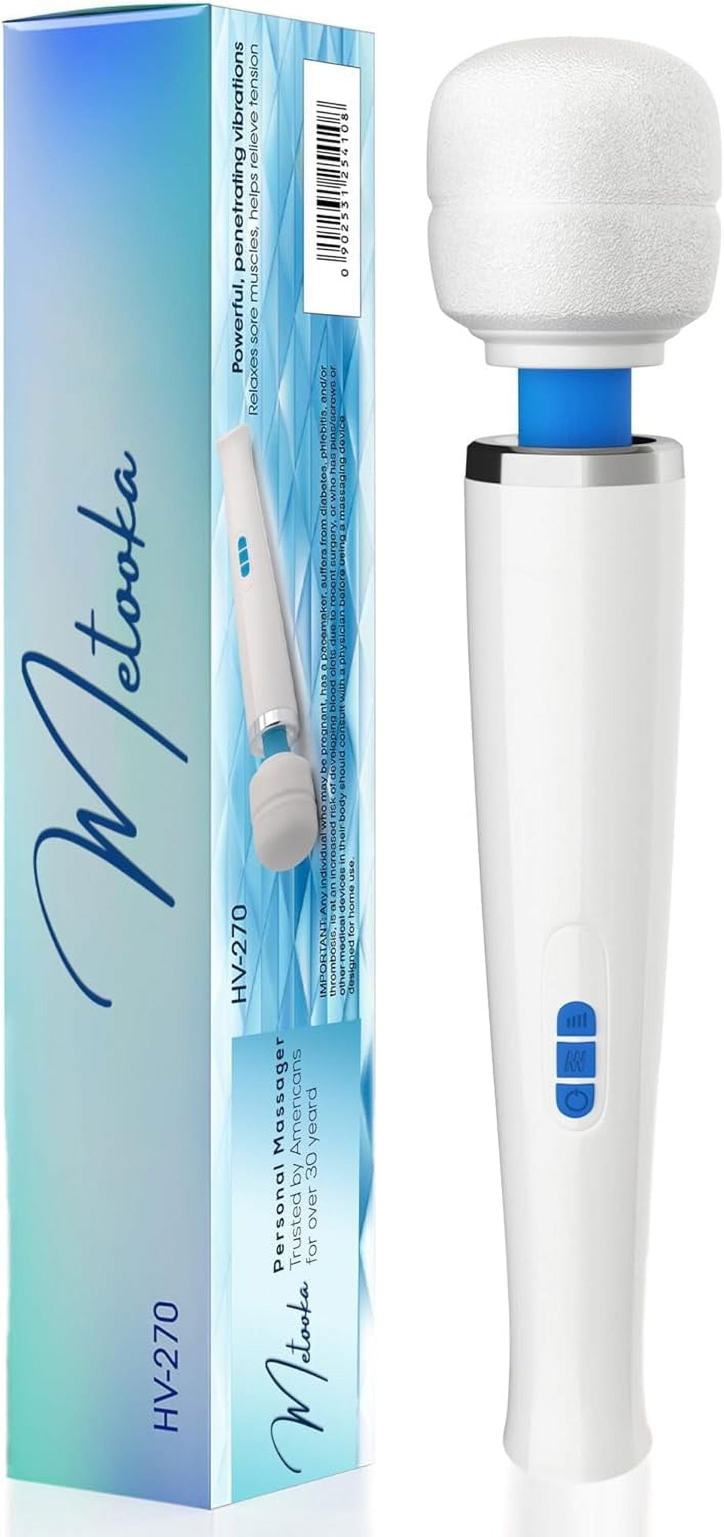 Therapeutic Back Massager - Handheld Cordless and Powerful Wand - USB ...