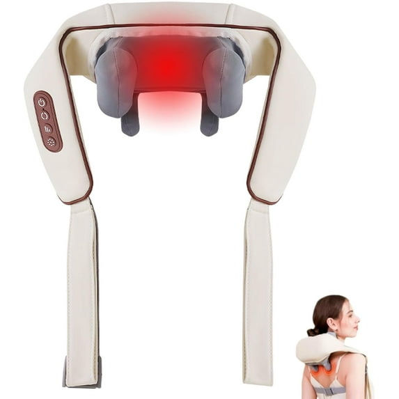 Therapexa Neck & Shoulder Massager with Heat,6D Shiatsu Back Massager ...