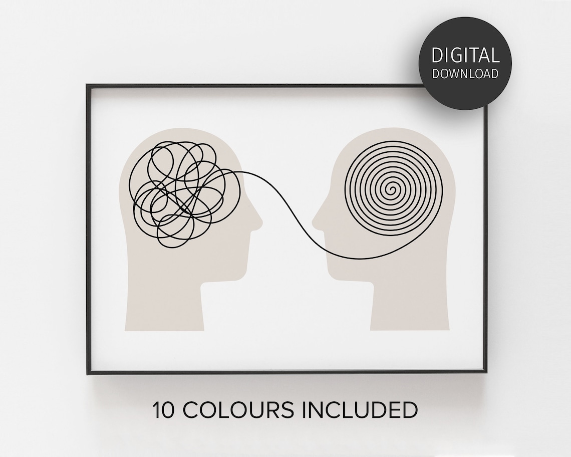 Therapist Office Decor, Therapy Prints, Psychology, Mental Health Art ...