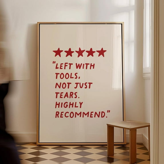 Therapist Review Print: Men.Tal Health Office Decor, Counseling Gift ...