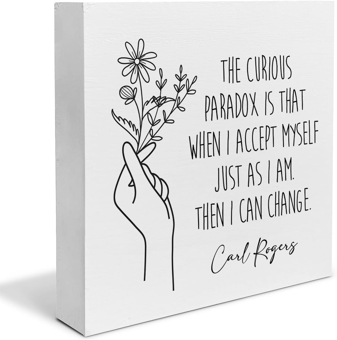 Therapist Sign Therapy Office Wooden Box Sign Psychology Art Desk ...