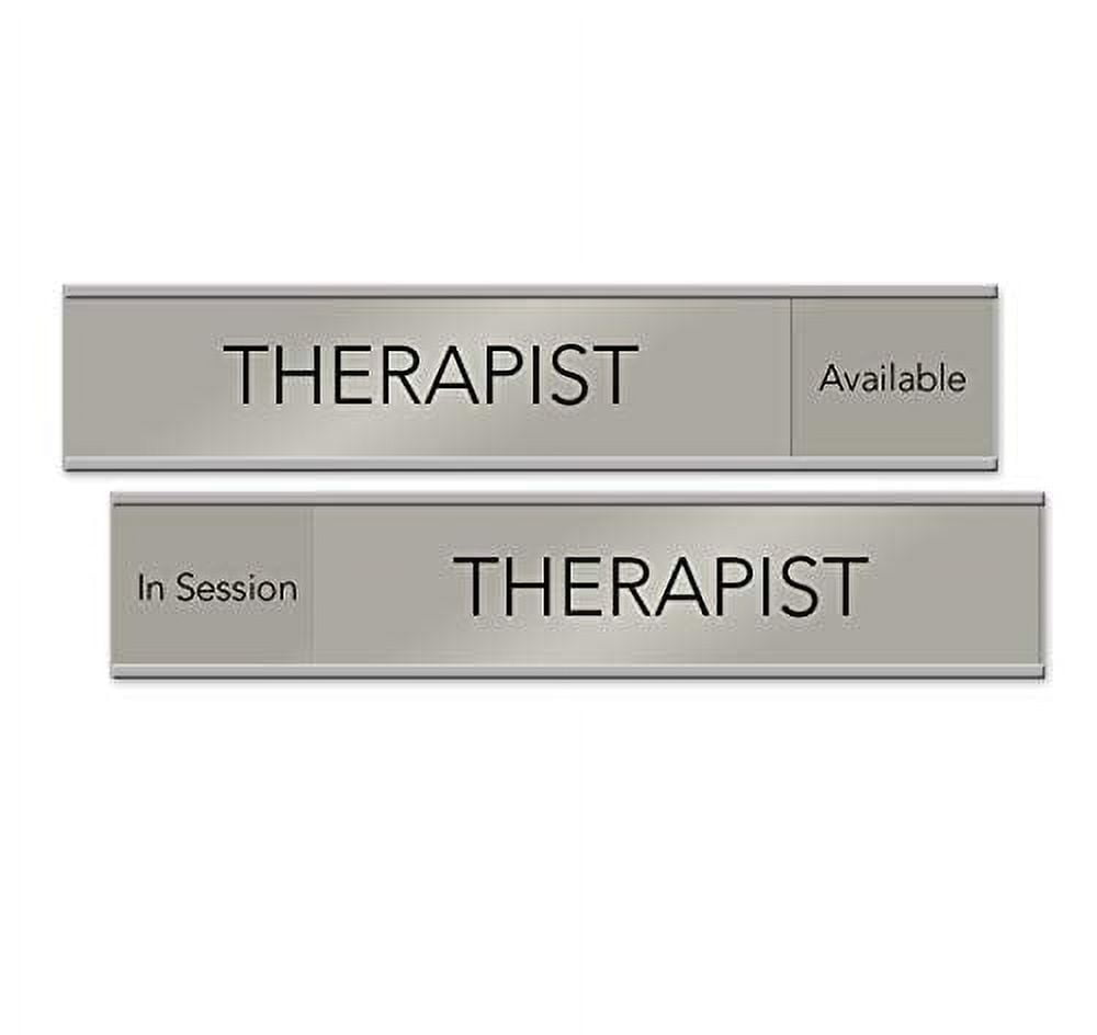 Therapist Slider Sign, 10" x 2" "Available/ In Session" - Walmart.com