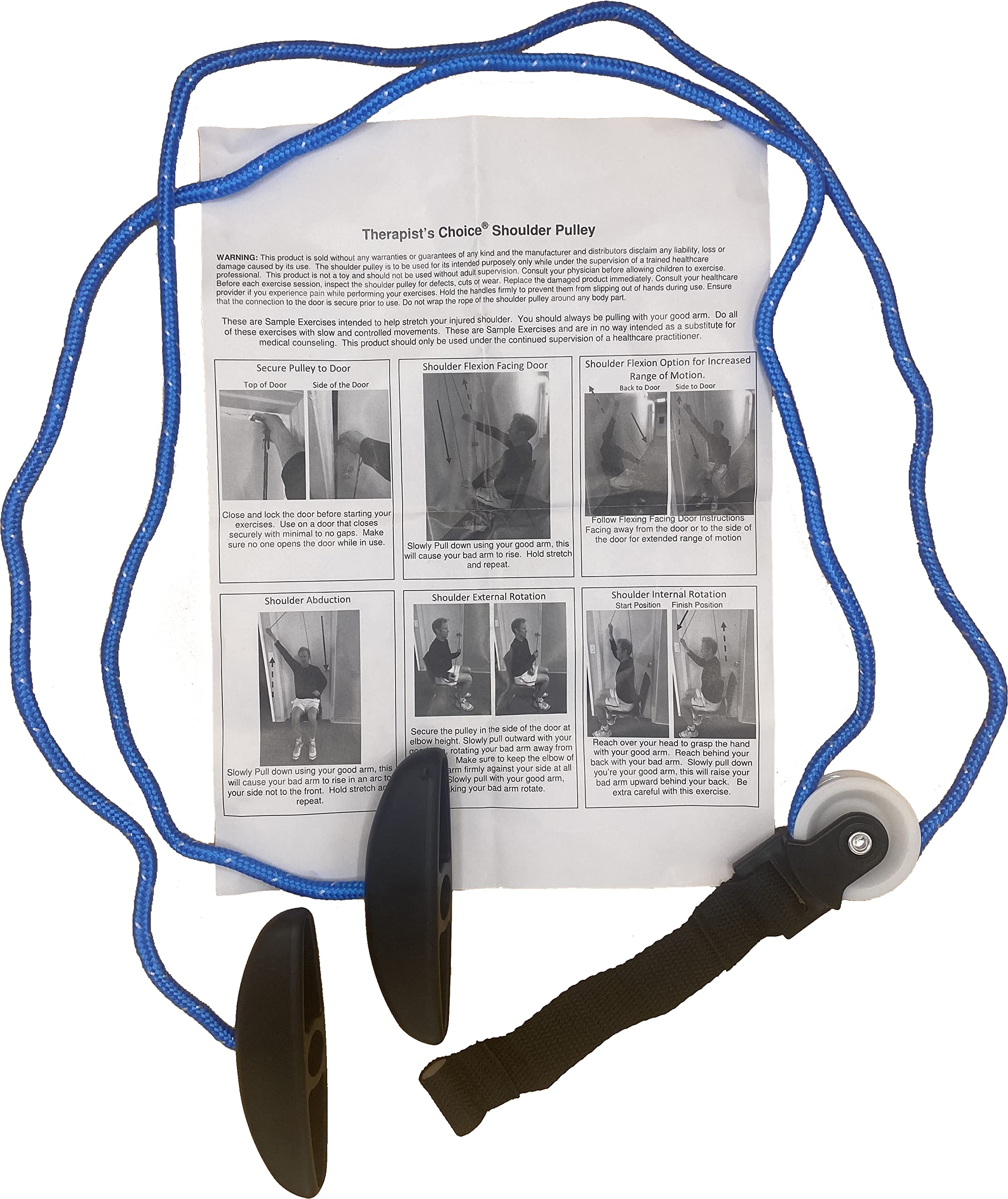 Therapistâ€™s ChoiceÂ® Shoulder Pulley, Over The Door, with Patient ...