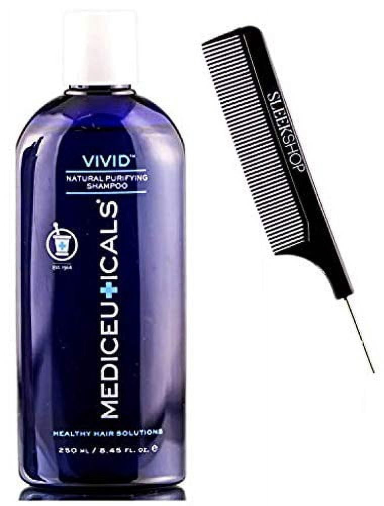 Therapro Mediceuticals VIVID Natural Purifying Shampoo (w/Sleek Comb ...