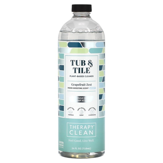 Therapy Clean Tub & Tile, Plant-Based Cleaner, Grapefruit Zest, 24 fl ...