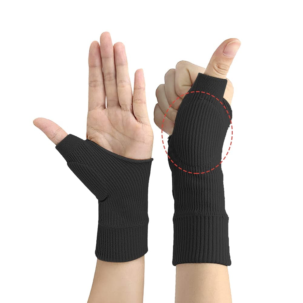 Therapy Gloves Gel-Filled Thumb Hand Wrist Support Arthritis ...