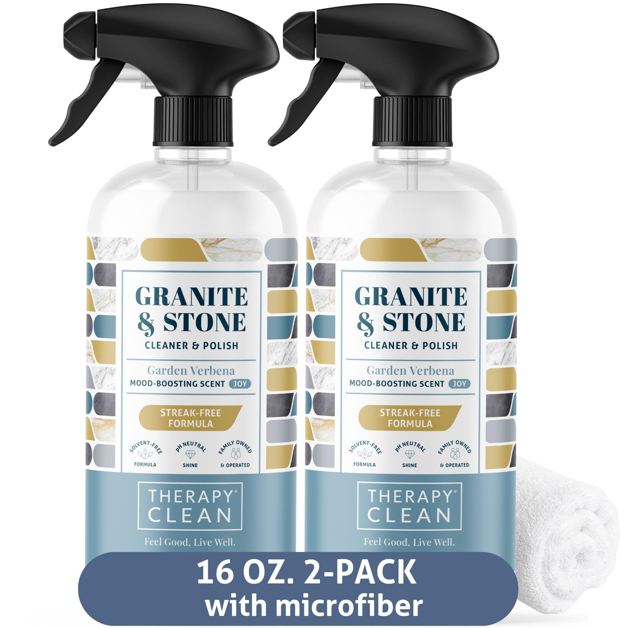 Therapy Granite Countertop Cleaner & Polish (2 Pack - With pH Neutral ...