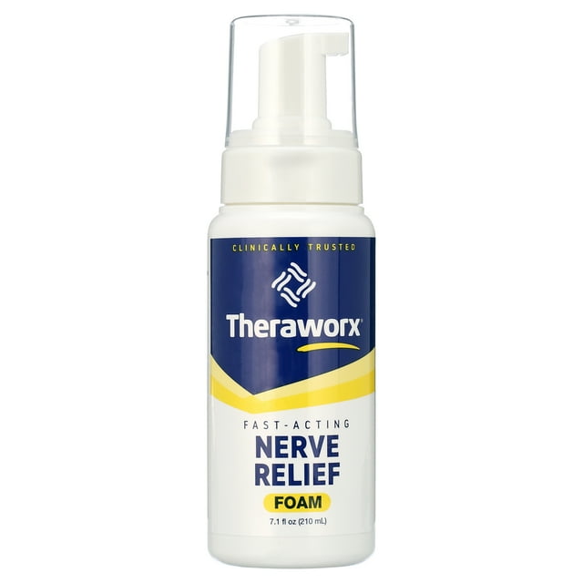 Theraworx Fast-Acting Nerve Relief Foam, Soothes Aggravated Nerves, 7.1 ...