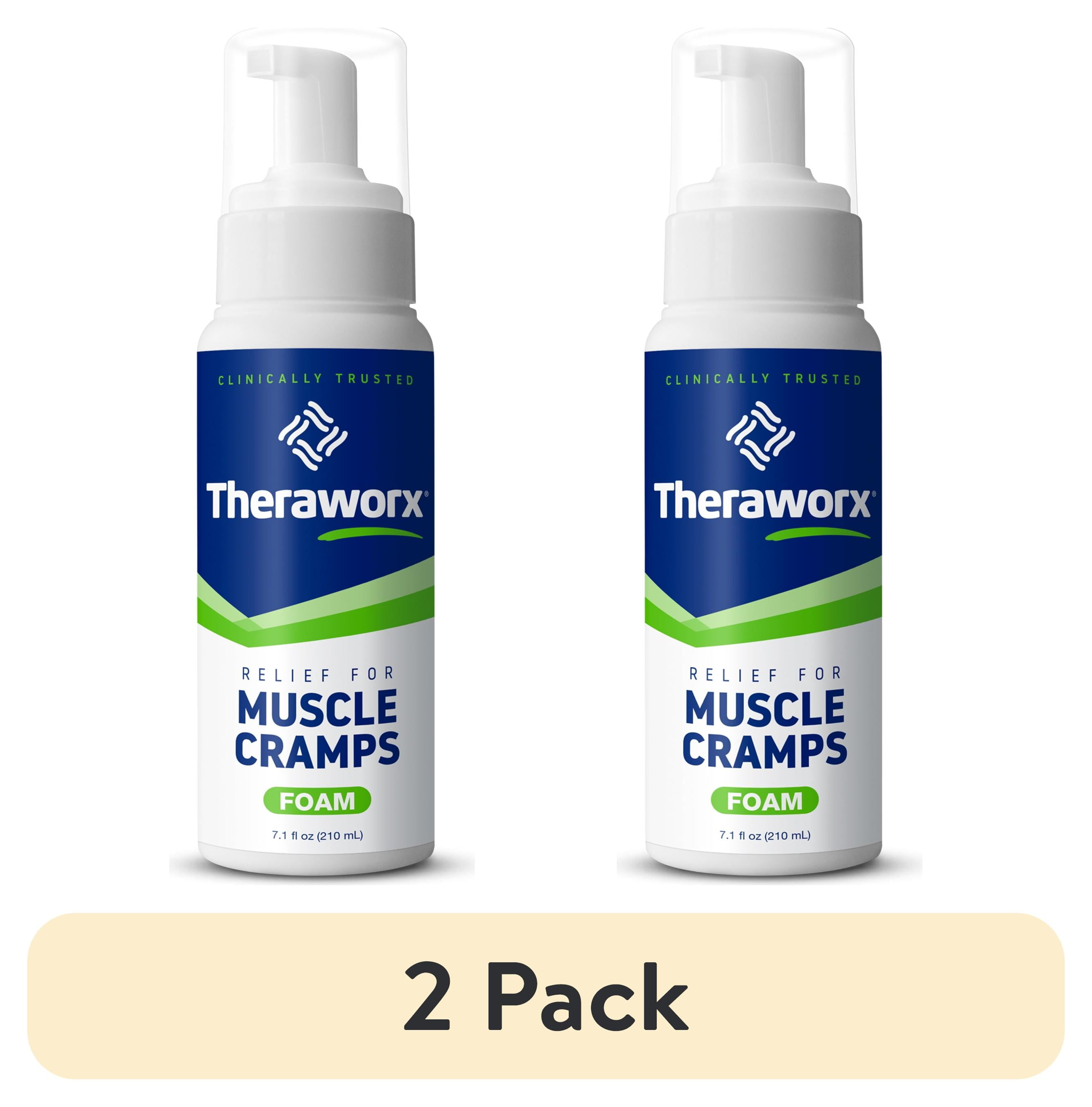 (2 pack) Theraworx Muscle Cramps Foam, Helps Relieve Muscle Cramps and ...
