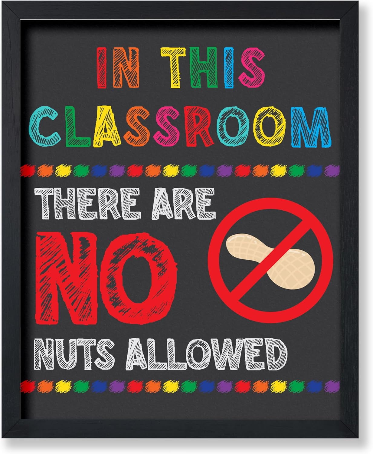 There Are No Nuts Allowed Poster - Food Allergy Awareness Print ...