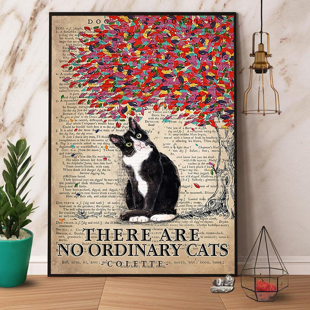 There Are No Ordinary Cats Dictionary Poster No Frame Matte Wall Art ...