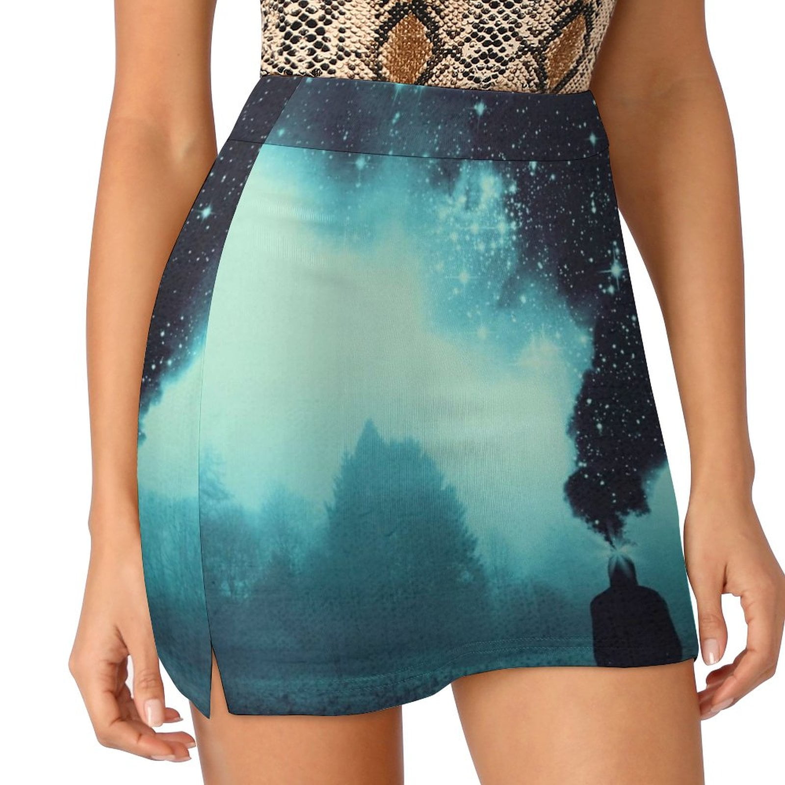 There Is More Beyond The Obvious-Surreal Landscape Women's skirt ...