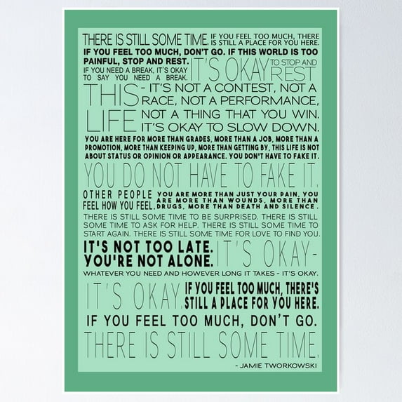 There Is Still Some Time Poster- Unframed Poster | Wall Art | Perfect ...