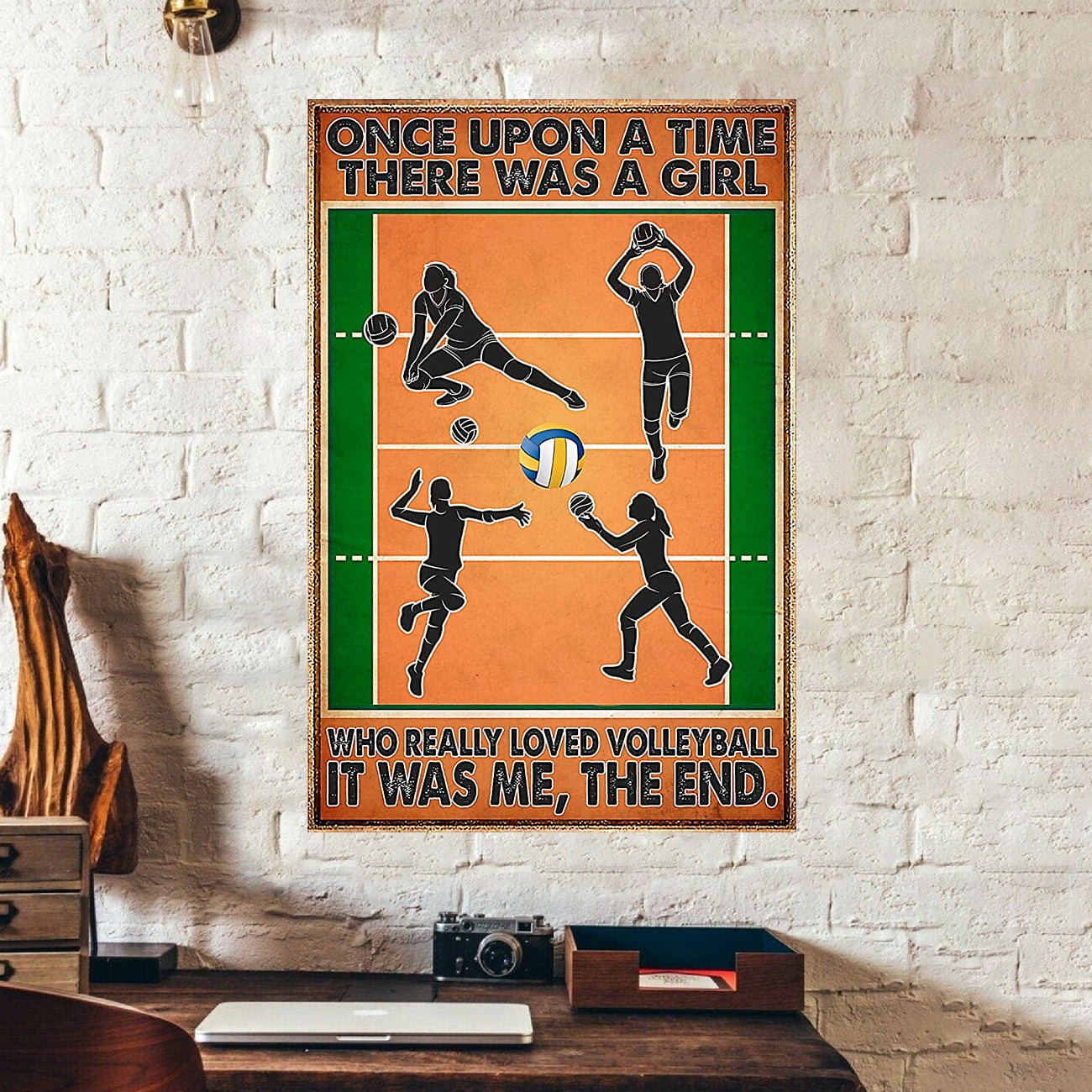 There Was A Girl Who Really Loved Volleyball Poster 11 x 17 Inch Poster ...