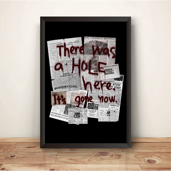There Was A Hole Here Its Gone Now Premium Postervectorized Design ...