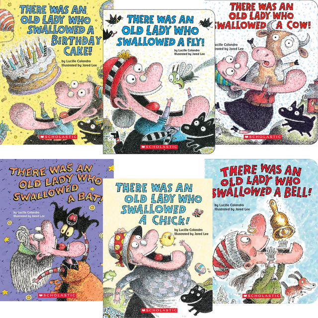 There Was An Old Lady Board Book Set : There Was An Old Lady Who ...