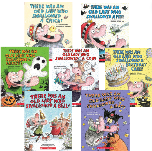 There Was An Old Lady Board Book Set : There Was An Old Lady Who ...