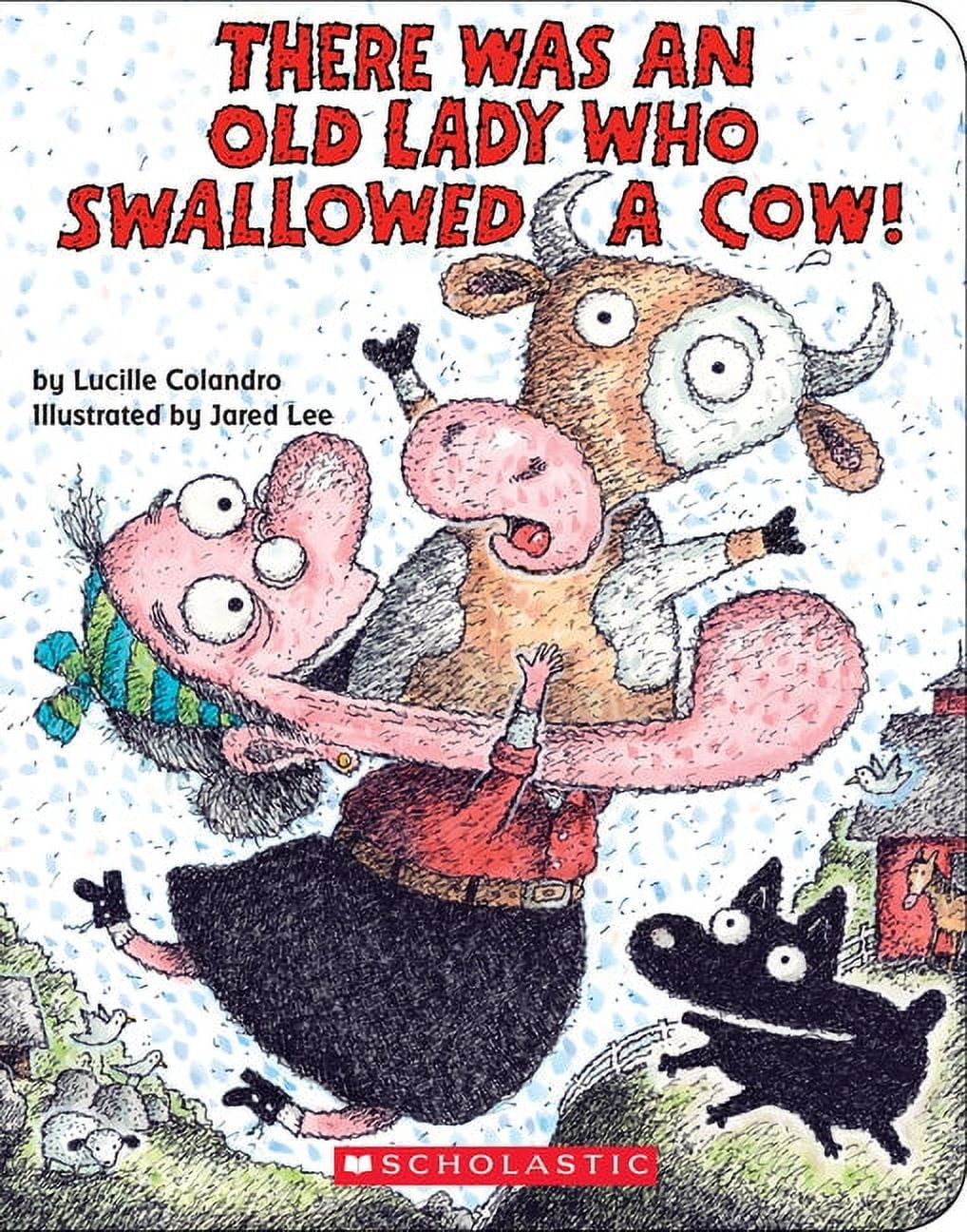 There Was an Old Lady Who Swallowed a Cow! (Board Book), (Board Book ...