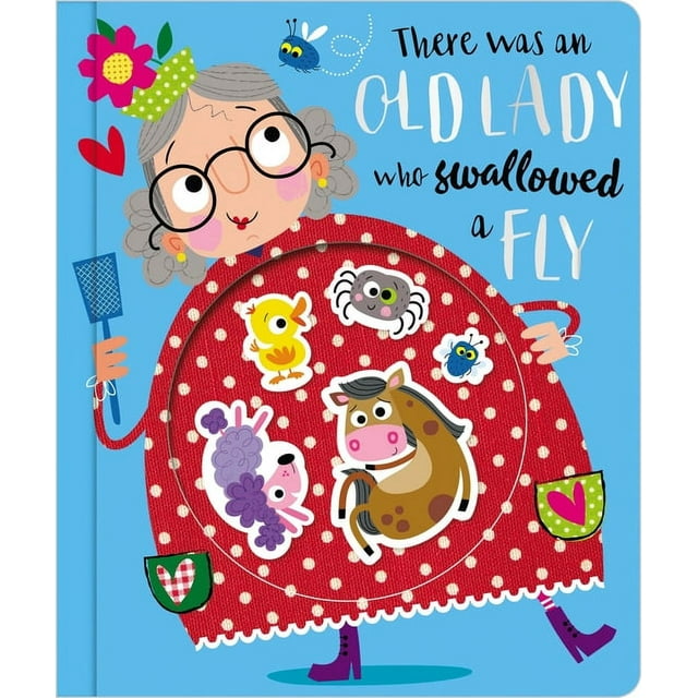 There Was an Old Lady Who Swallowed a Fly, (Board Book) - Walmart ...