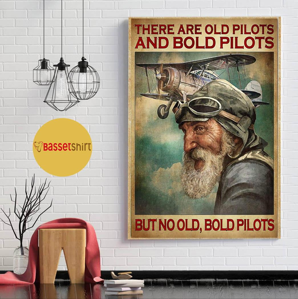 There are old pilots and bold pilots poster 16 x 24 Inch Poster - Walmart.com