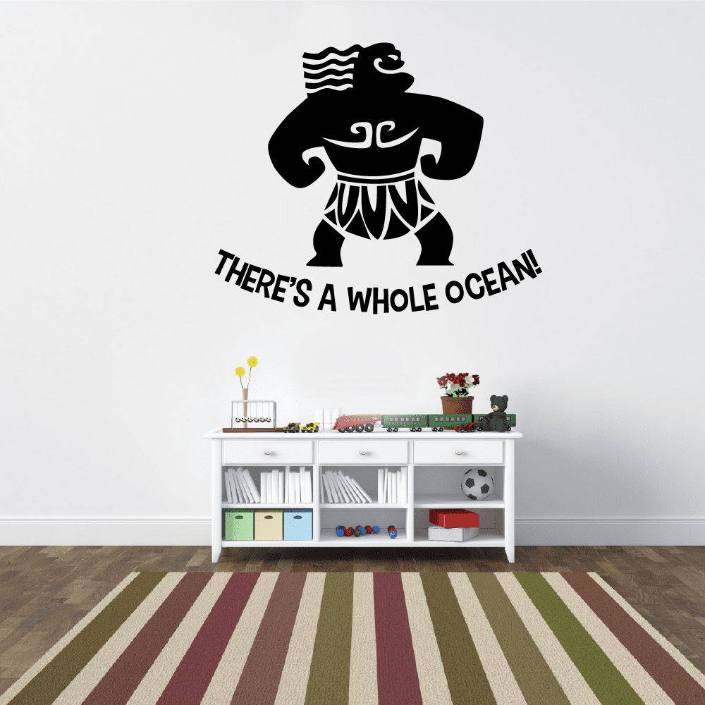 There's A Whole New Ocean Quote Moana Maui Disney Movie Quote Vinyl ...
