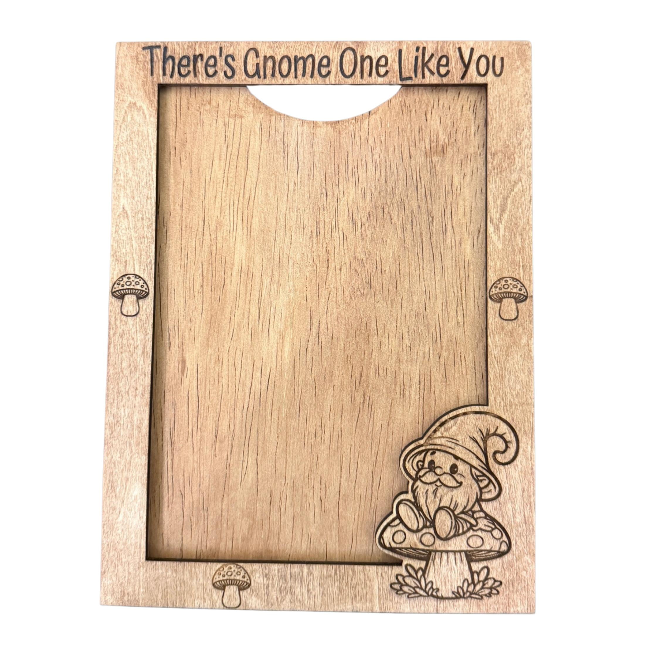 There’s Gnome One Like You 5x7 Wooden Picture Frame with Wall Mount ...