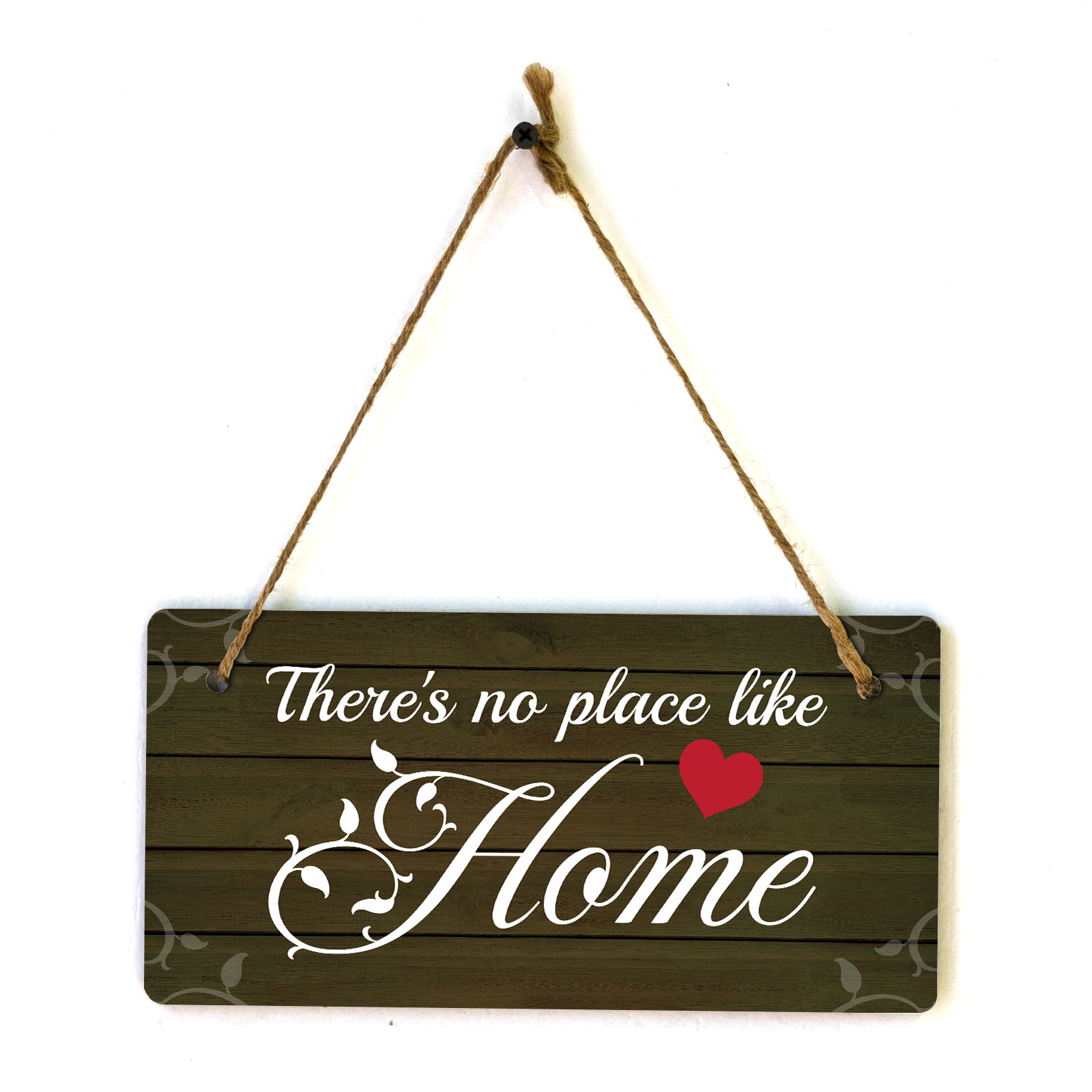 There's No Place Like Home 10x5 Hanging Plus Wall or Door Sign | Family ...