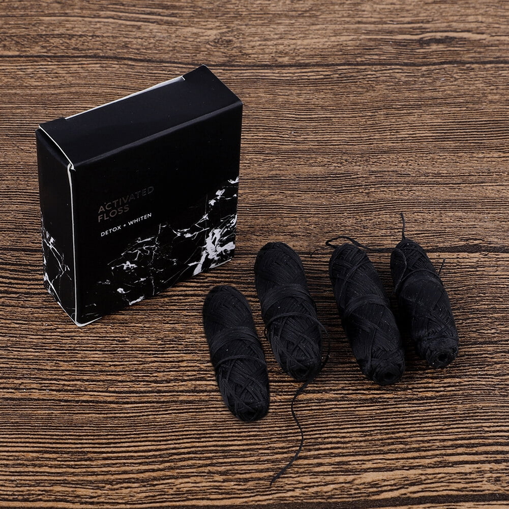 There is a video (4 rolls of black bamboo charcoal dental floss/box) 1 ...