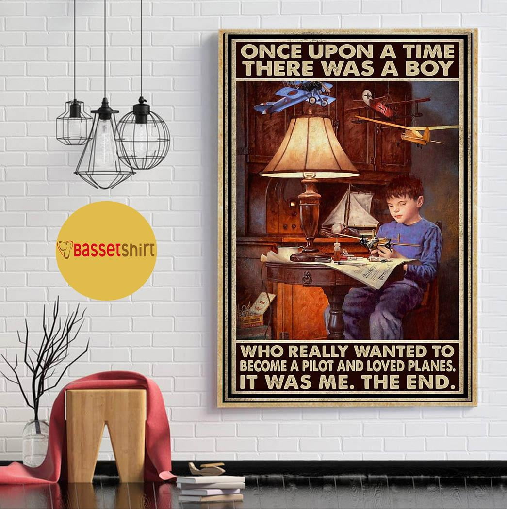 There was a boy who really loved planes and wanted to become a pilot ...