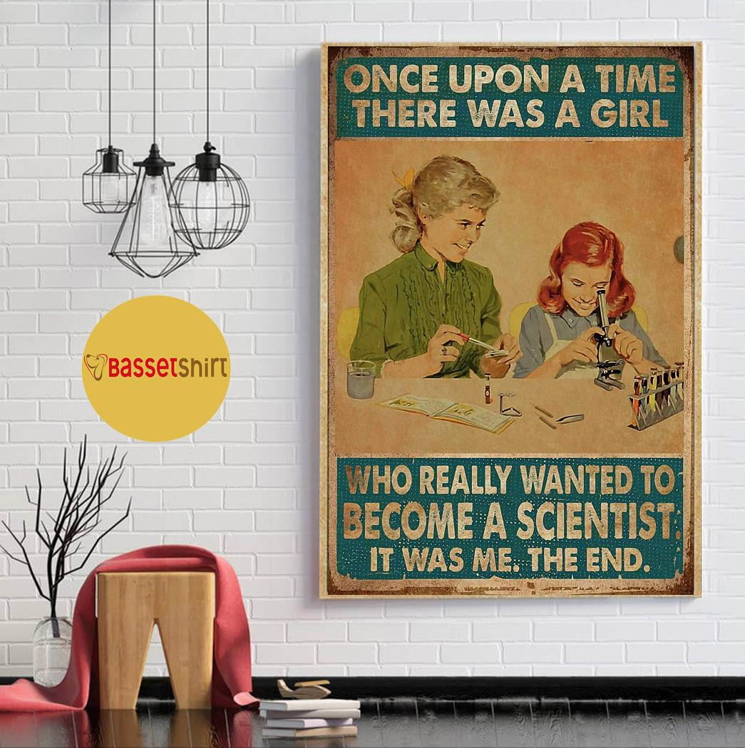 There was a girl who really loved become scientist poster 24 x 36 Inch ...