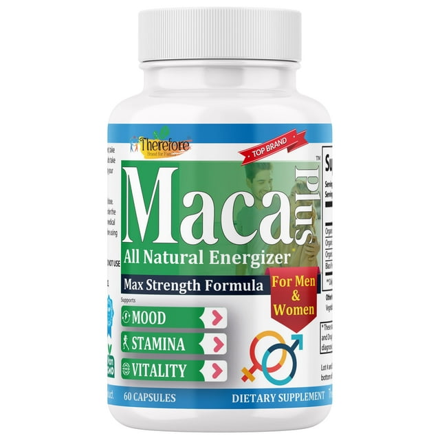 Therefore Maca Root Energy Pills for Men & Women – Hormone Balance ...