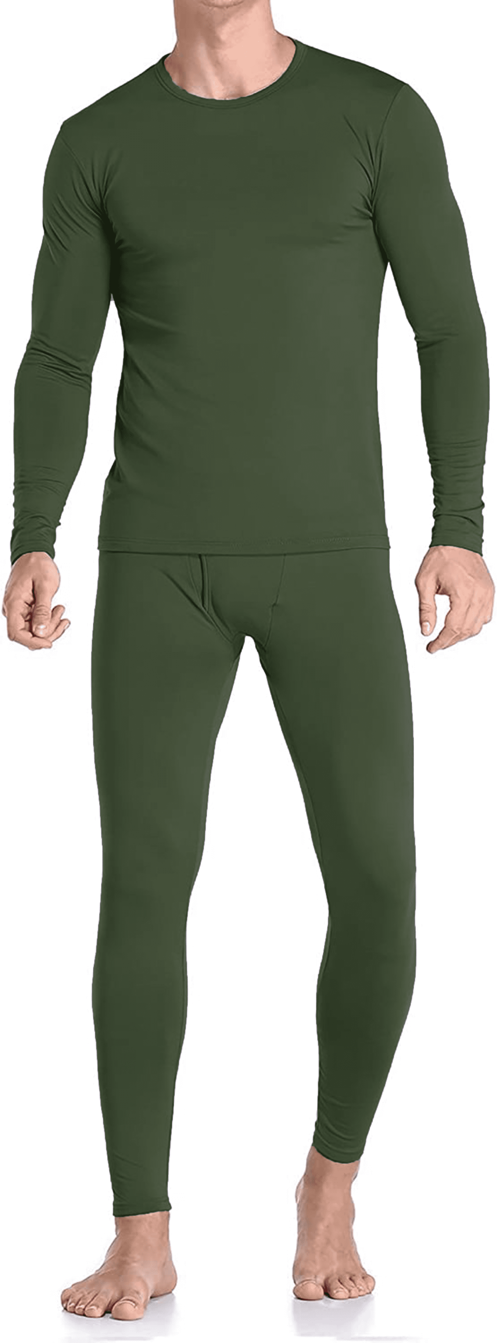 Therma Pro Mens Fleece Lined Thermal Top & Bottom Underwear Set, Long ...