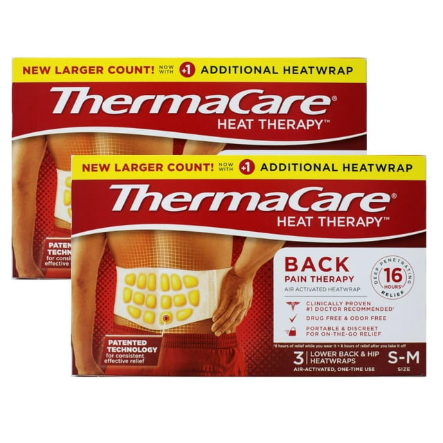 ThermaCare Back Pain Therapy Lower Back & Hip Small/Medium Pain Relief ...