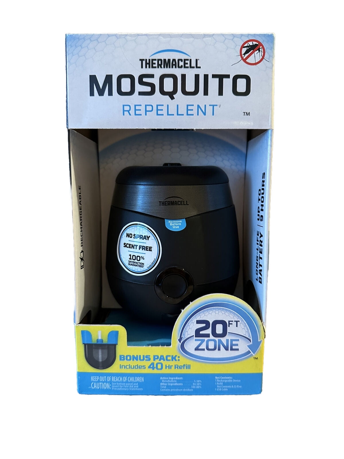 Thermacell E90 Mosquito Repellent Bonus Pack Includes40 Hr Refill ...