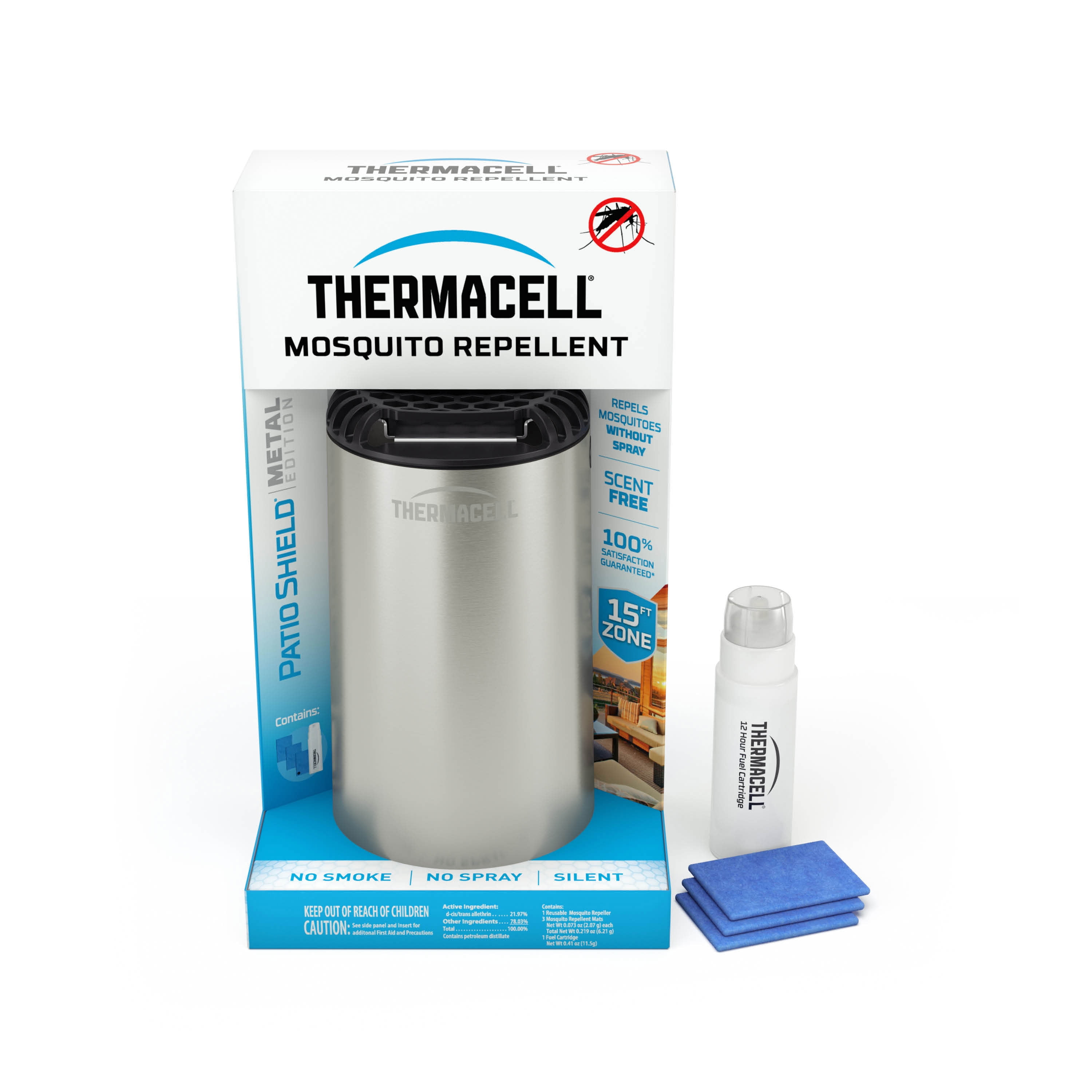 Thermacell Metal Camp Edition Mosquito Repellent with 12-Hour Refill ...
