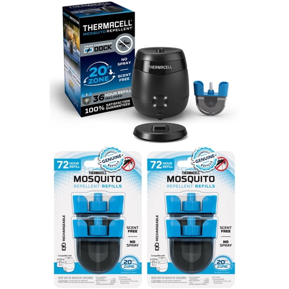 Thermacell Rechargeable E65 Mosquito Repellent with 36-Hour Refill ...
