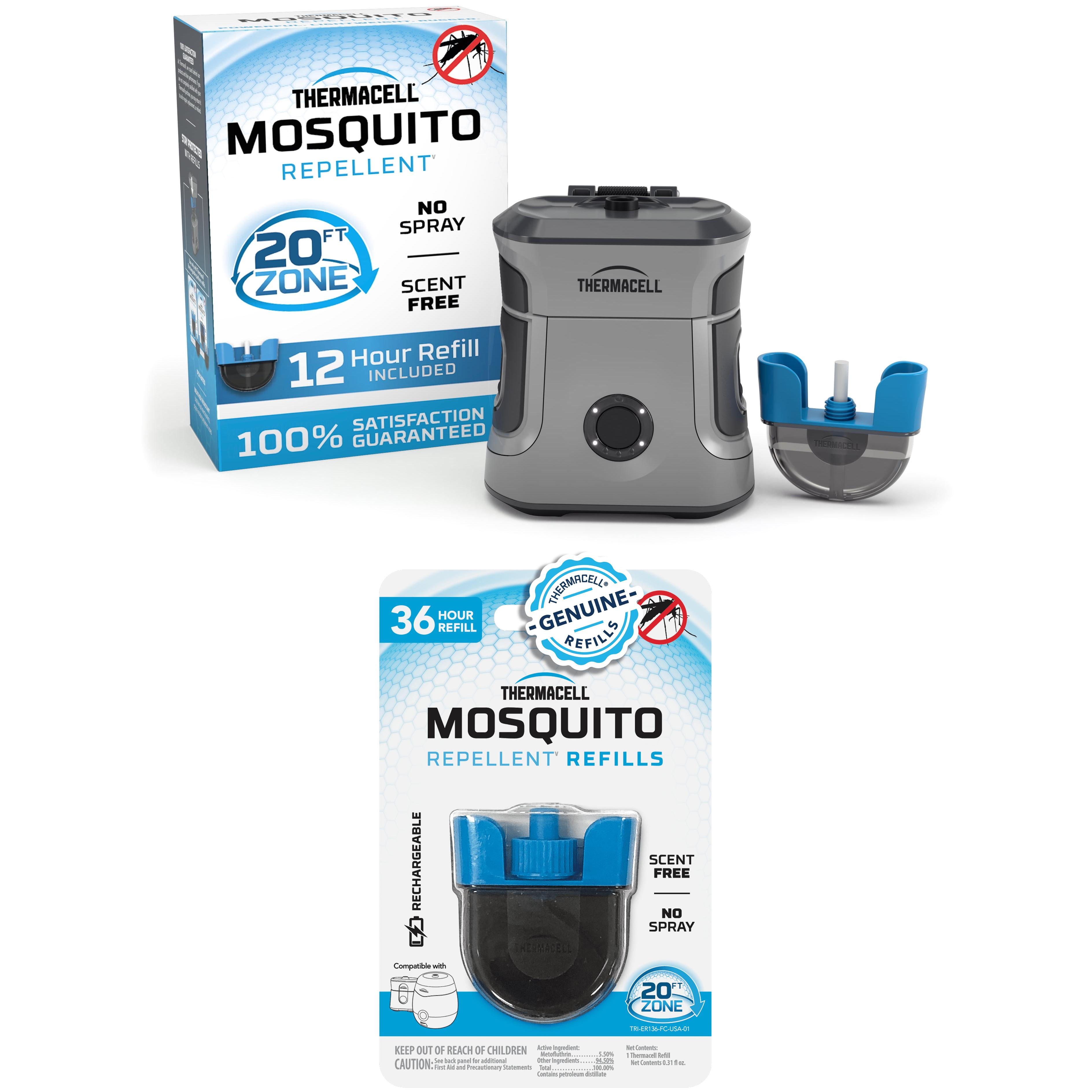Thermacell Rechargeable Mosquito Repellent EX55 with Clip and 12-Hour ...