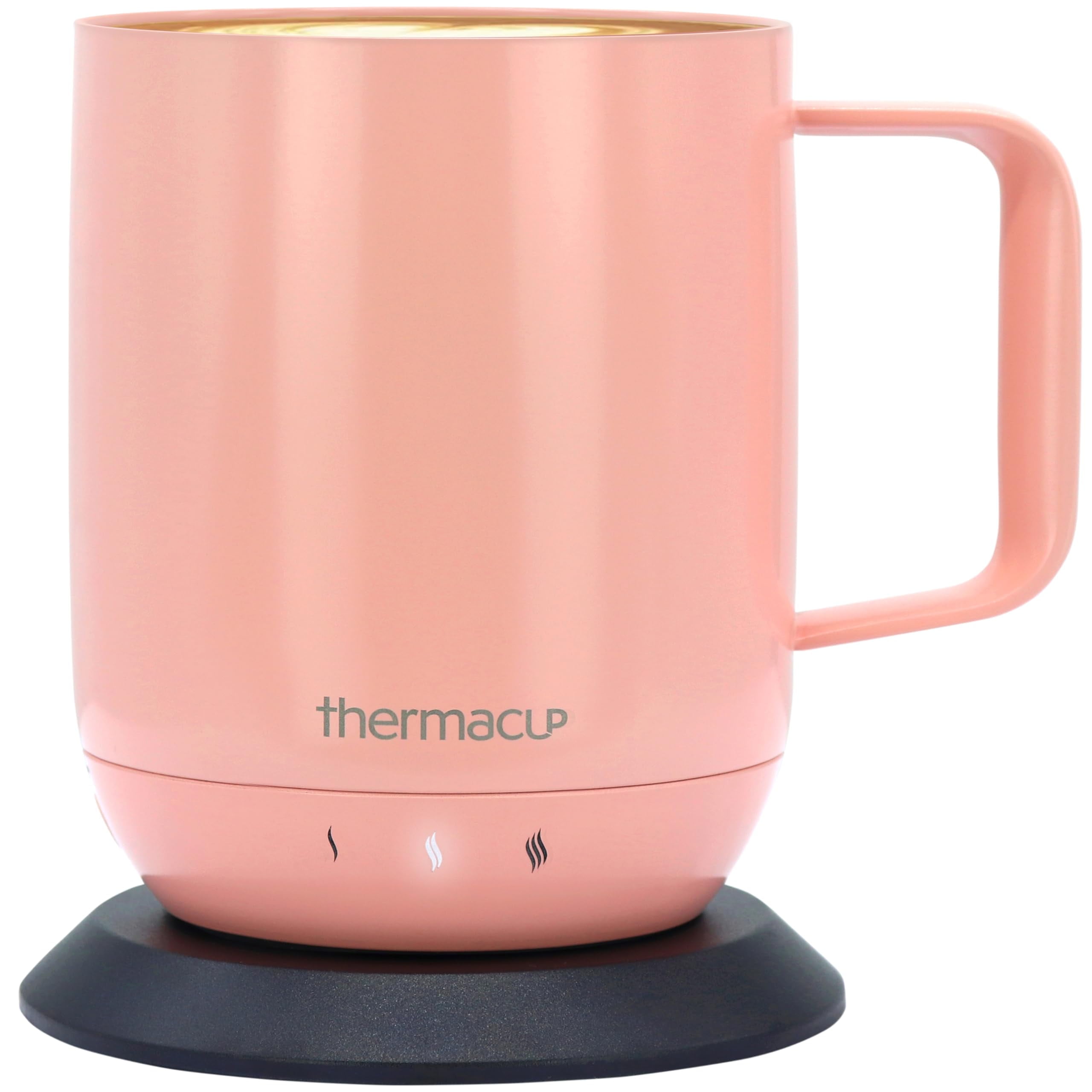 Thermacup Self-Heating Temperature Controlled Coffee Mug with Lid, Led ...