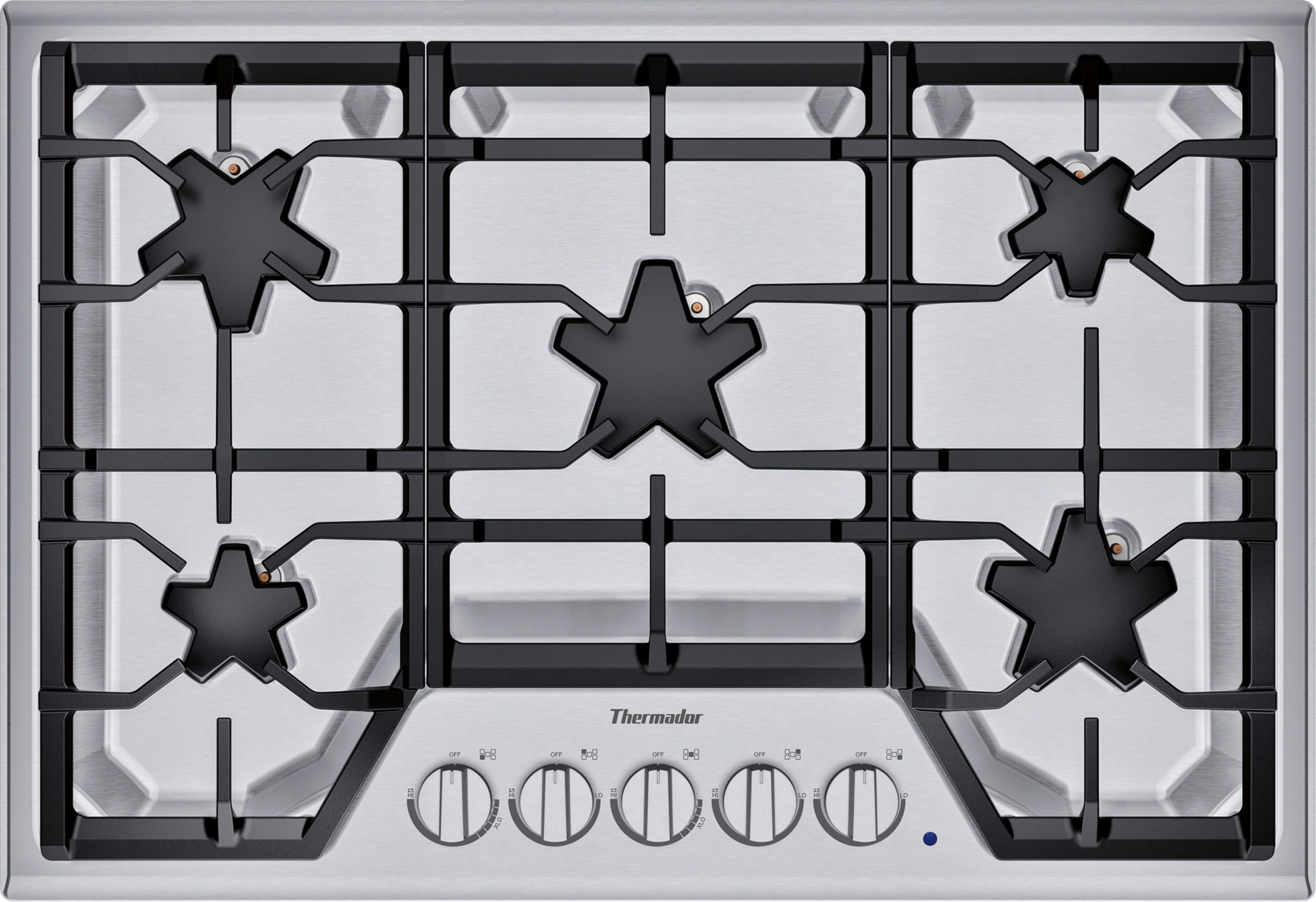 Thermador Sgsx305t Masterpiece 30" Wide 5 Burner Gas Cooktop ...