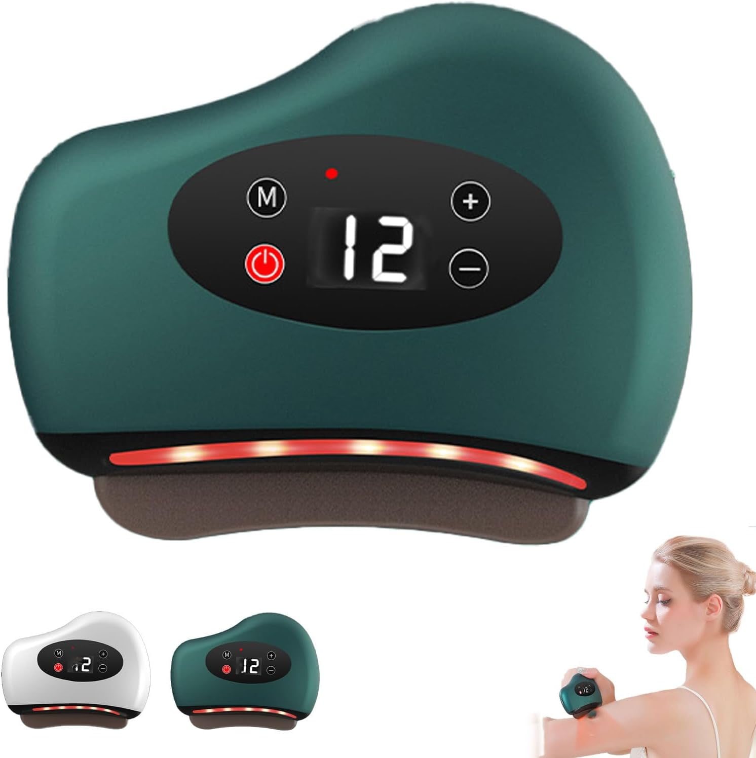 Thermaedge Foot Scraper, 3-in-1 Electric Muscle Scraper with Heating ...