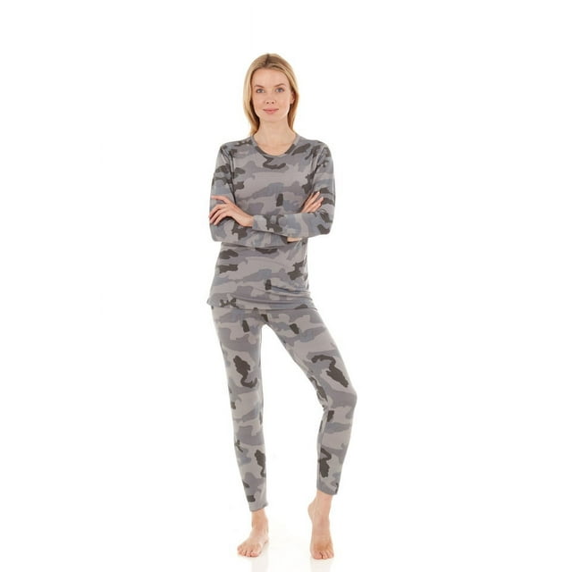 Thermajane Thermal Underwear for Women Crewneck Long Johns Set (XXS-3XL ...